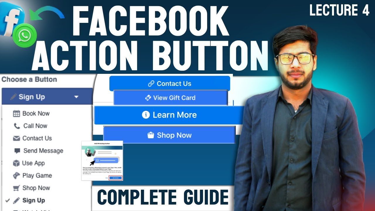 Facebook Page Action Buttons A Step-by-Step Tutorial || Facebook Page ...