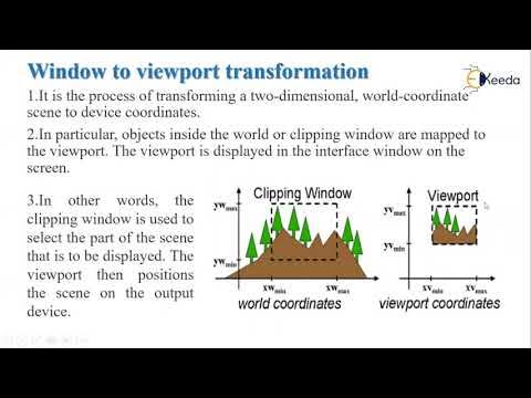 Viewing transformation pipeline and Window to Viewport coordinate ...
