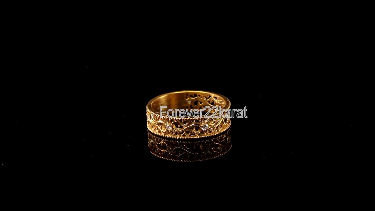 22k Ring Solid Gold ELEGANT Charm Ladies Simple Ring SIZE 7 "RESIZABLE ...