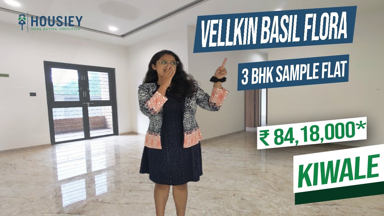 Basil Flora Kiwale | 3 BHK Sample Flat Tour | Vellkin Spaces Kiwale ...
