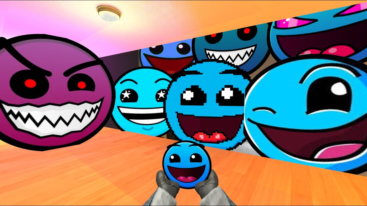 Saving Baby BlueFace From Geometry Dash Emoji "WATER IN THE HILL" And ...