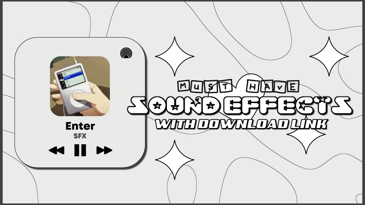 20+ must have sound effects for your video + download link - YouTube
