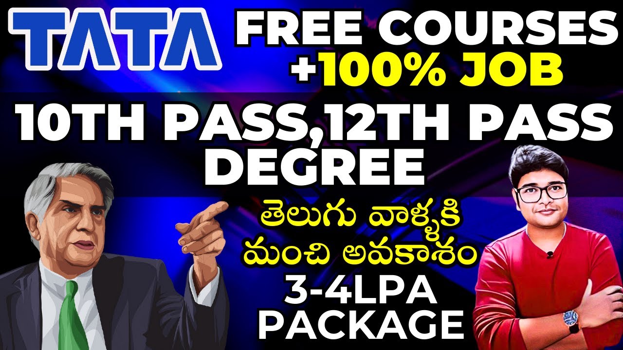 FREE Training + 100% Job by TATA | 10th Pass,12th pass & Any Degree ...