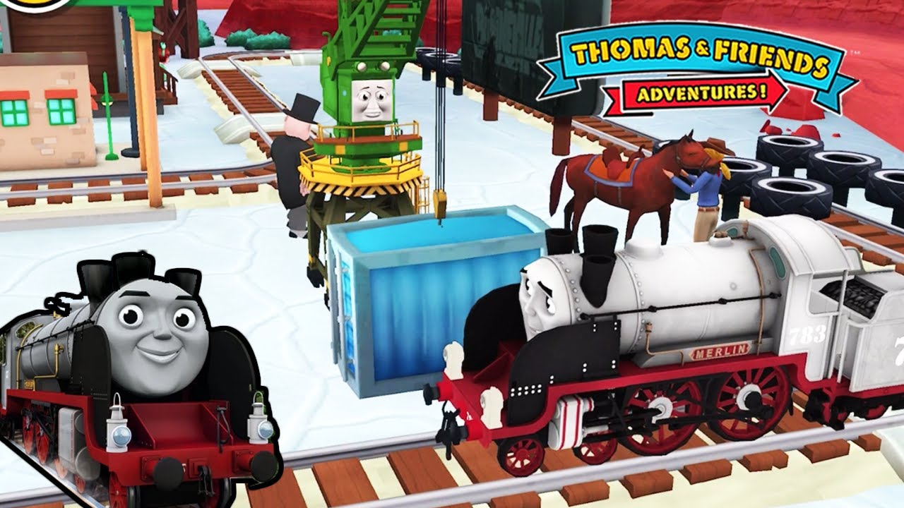 Thomas & Friends: Adventures! - Merlin goes to Usa meet Cranky - YouTube