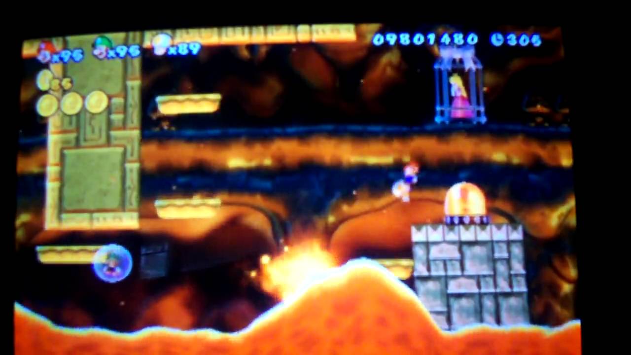 New Super Mario Bros Wii Multiplayer Walkthrough: World 8-Final Castle ...