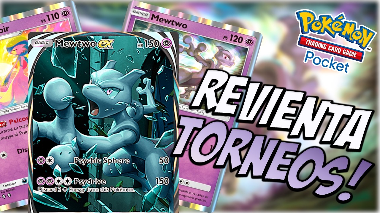 ⚠️Deck Tech: El mazo Mewtwo que arrasa en Torneo⚠️Pokémon TCG Pocket en ...