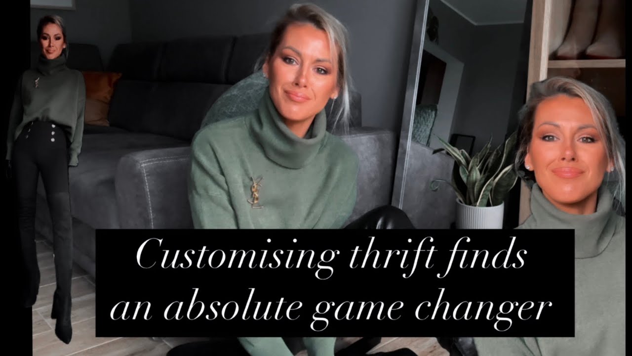 CUSTOMISING THRIFT | HOW TO REINVENT 2ND HAND FINDS | FOXYBOOTS - YouTube