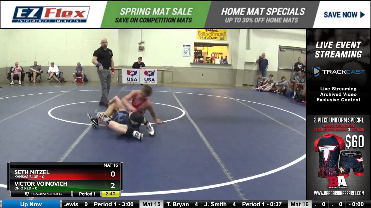 132 Seth Nitzel Kansas Blue vs Victor Voinovich Ohio Red 8387598104 ...