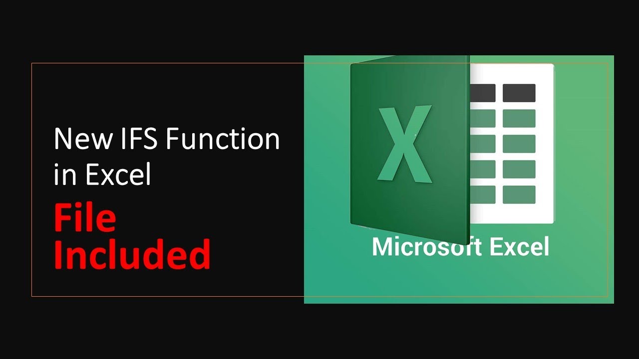 #Excel New IFS Function in Excel قاعدة IF الجديدة - YouTube