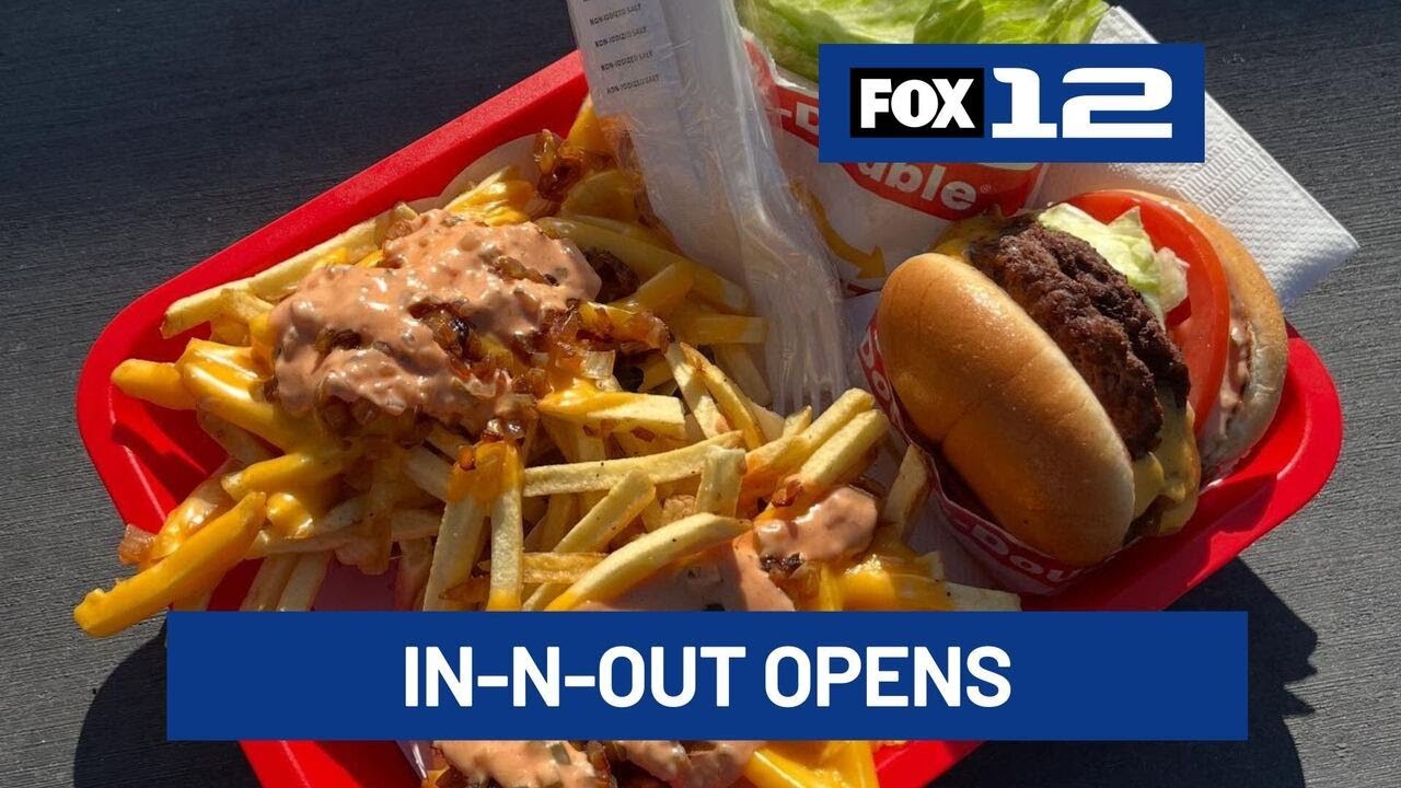 In-N-Out Burger officially opens in Ridgefield - YouTube
