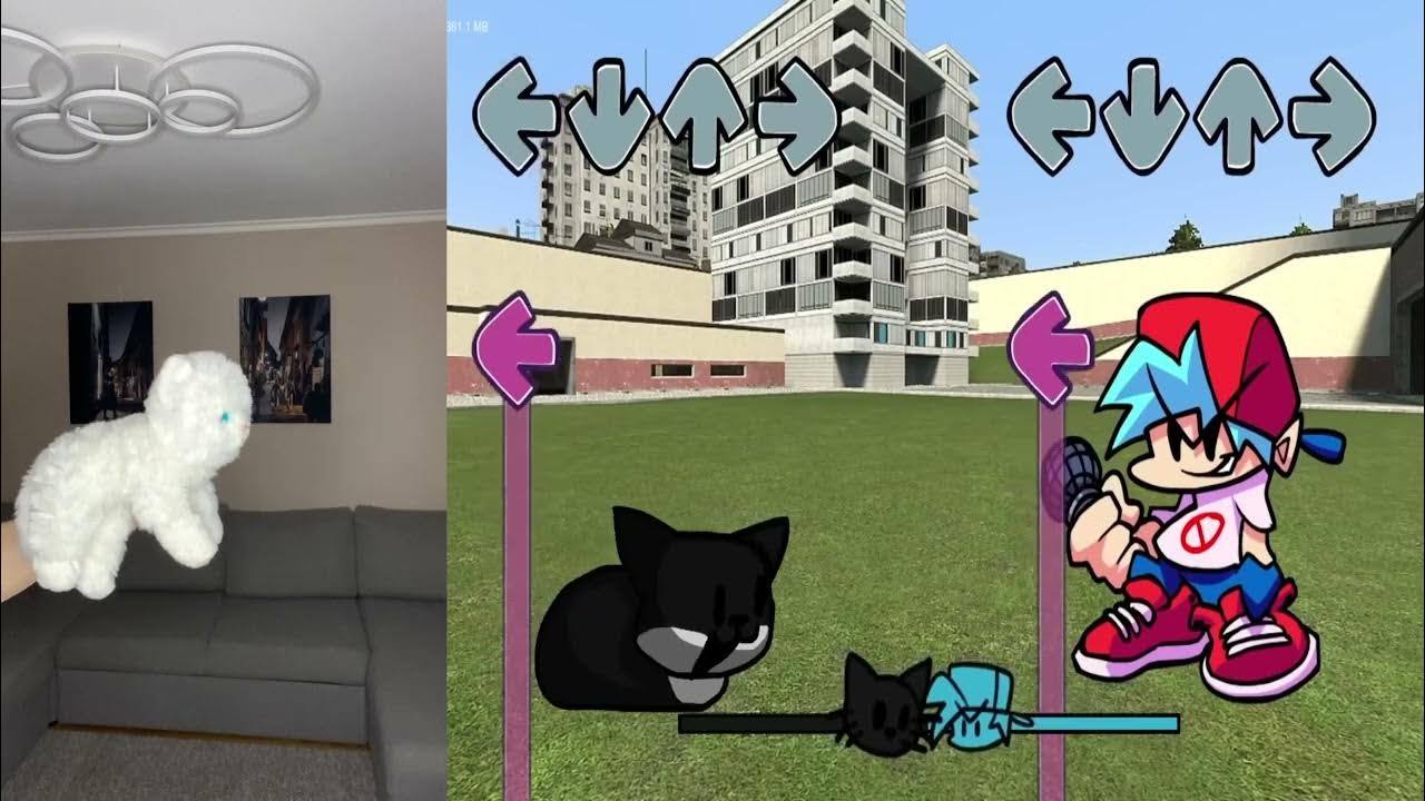 FNF Vs Maxwell The Cat In Real Life But Maxwell Turn Into Plush - YouTube