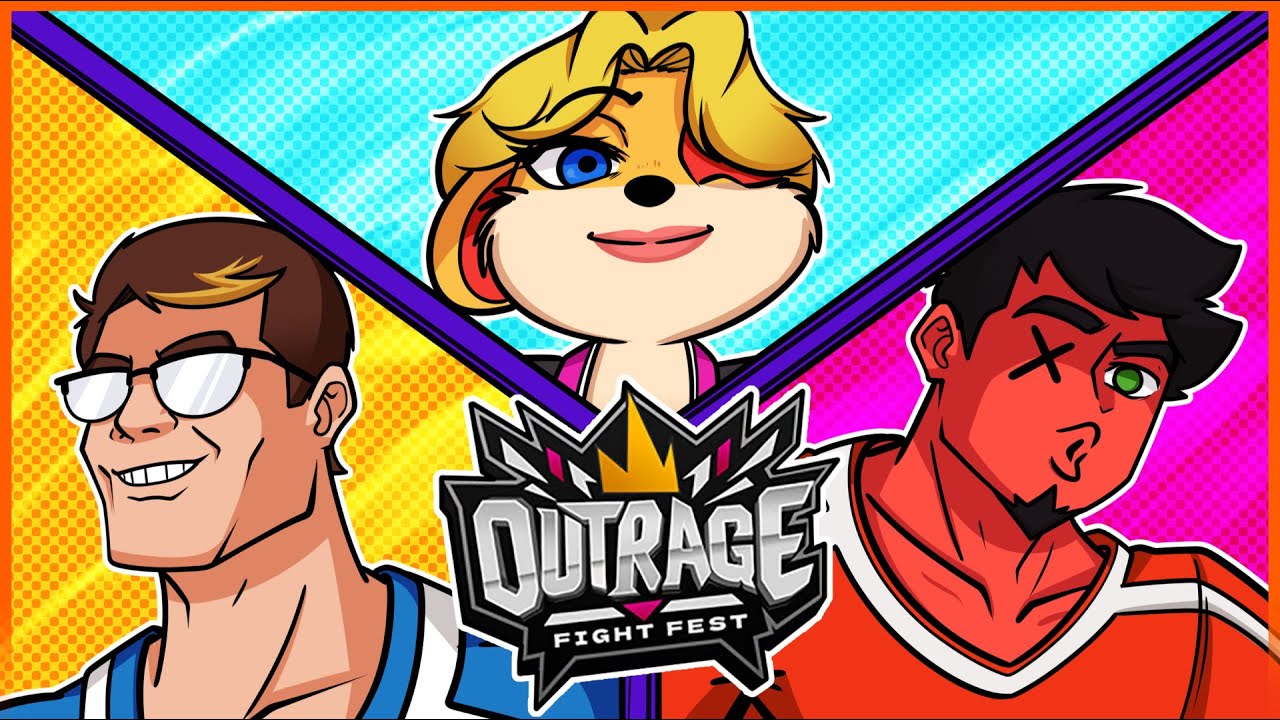A 16 PLAYER FIGHTING GAME THAT WE ARE AMAZING IN?!?! [OUTRAGE: FIGHT ...