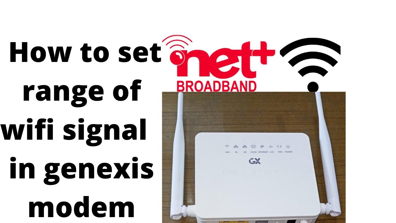 Netplus broadband range limit setting - YouTube