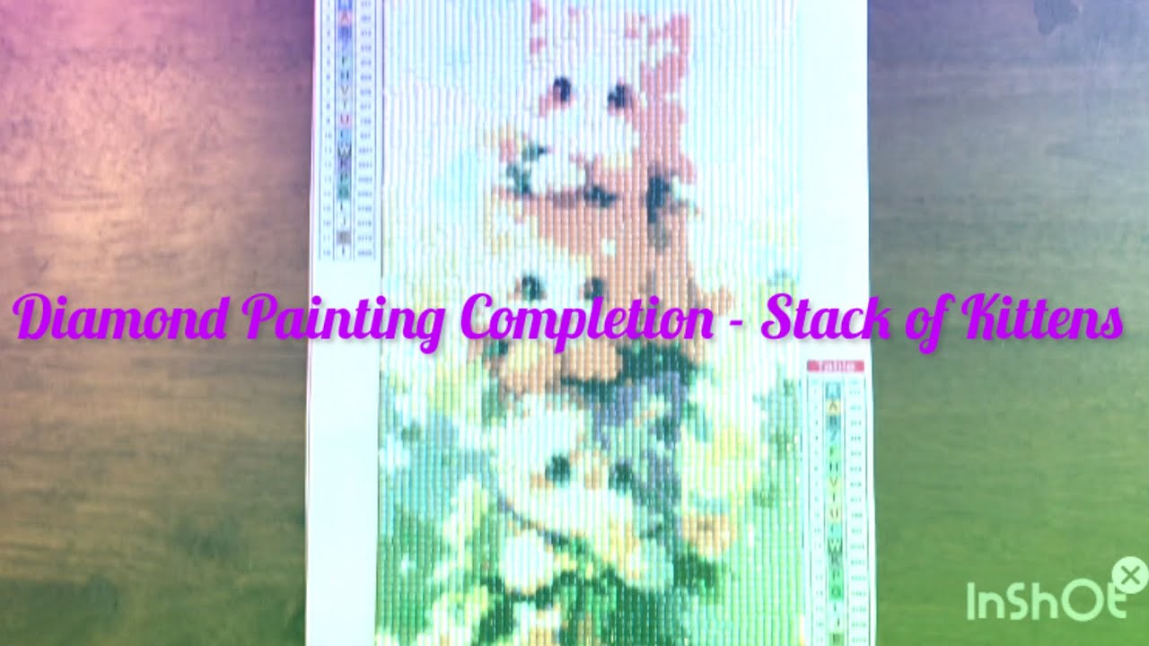 Diamond Painting Completion - Stack of Kittens - YouTube