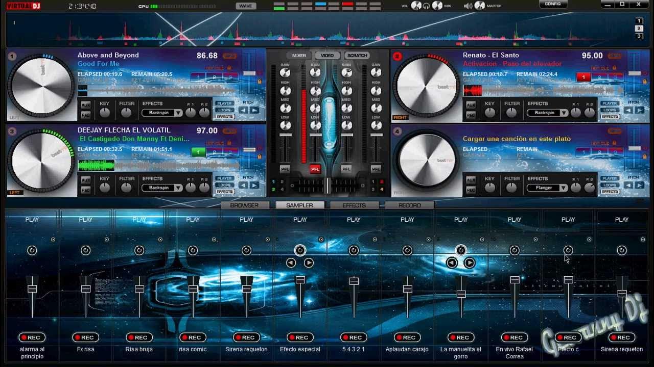 El mejor Skin perzonalizado 2013 (Virtual Dj-4 decks) - YouTube