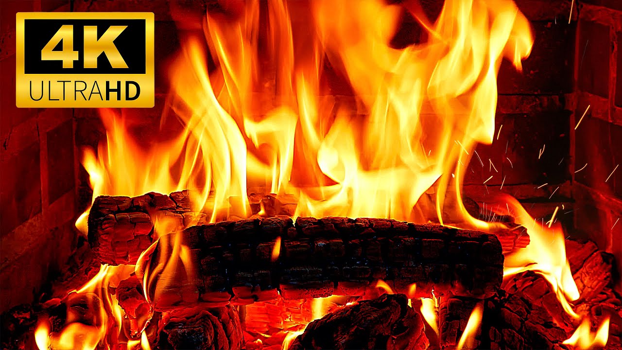Cozy Fireplace 🔥| Fire Sounds, Glowing Flames & Relaxing Sounds for ...