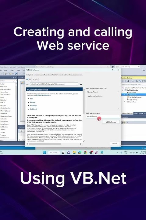 Web Service using VB.Net Tutorial #shorts #vbnet #webservice - YouTube