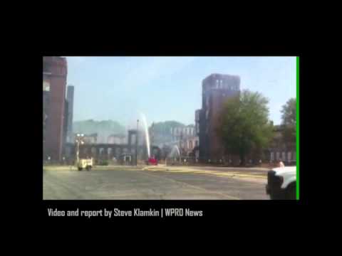 Update | Woonsocket mill fire 6.8.11 - YouTube