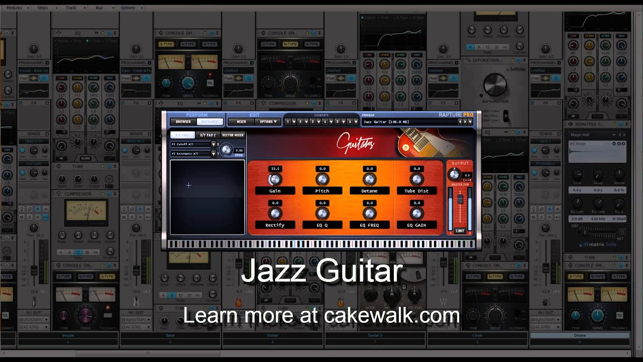 Rapture Pro: Guitars Sound Examples - Cakewalk Software - YouTube