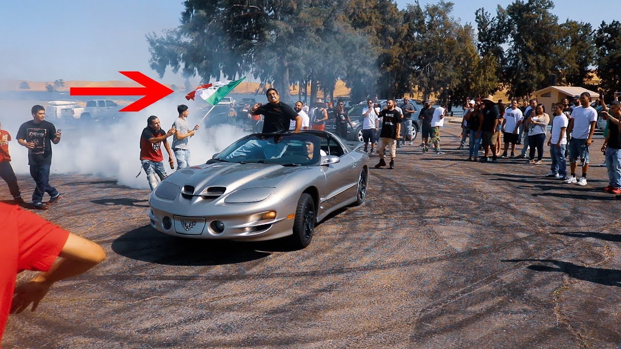 POLICE DON'T CARE?! MUSTANG hits CROWD!! - YouTube