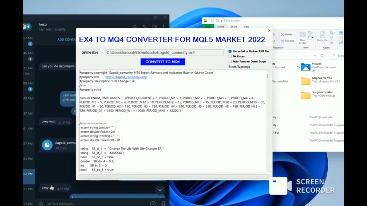 Decompile ex4 to mq4 and ex5 to mq5 with source code - YouTube