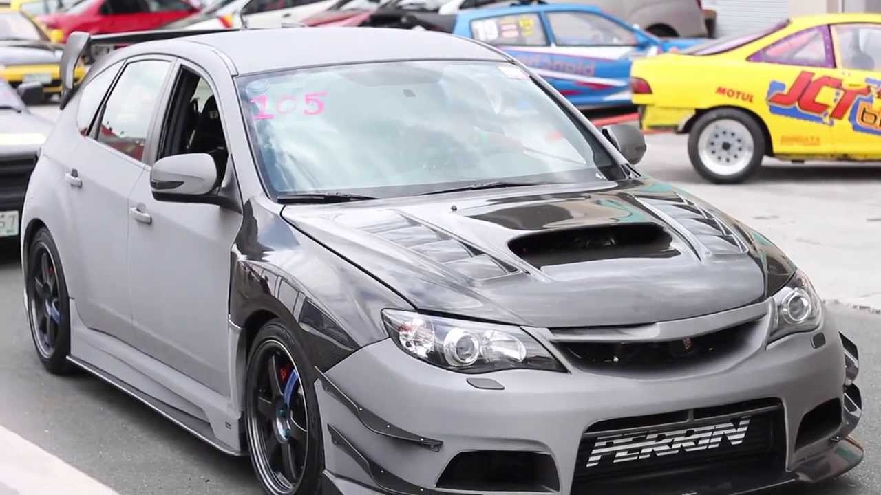 Subaru STI GRB Quarter mile run @CIS - YouTube