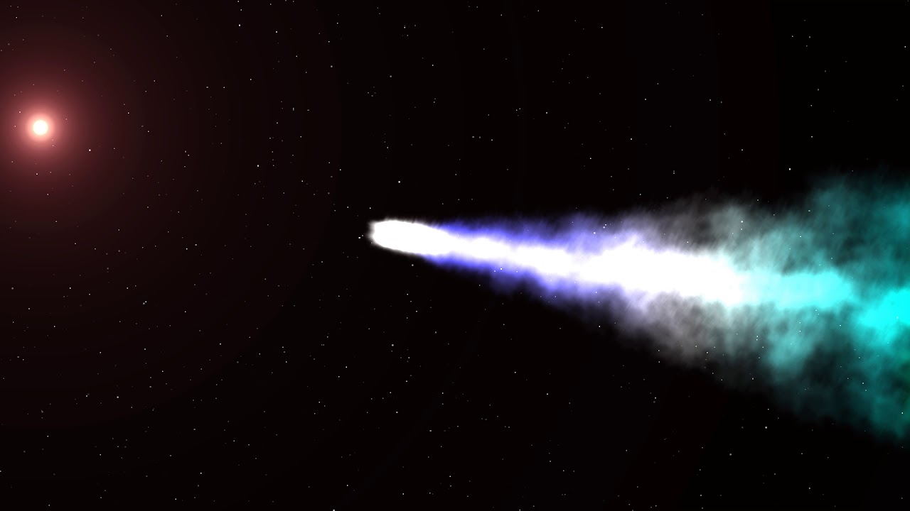 Spaceship stock footage of deep space comet - YouTube