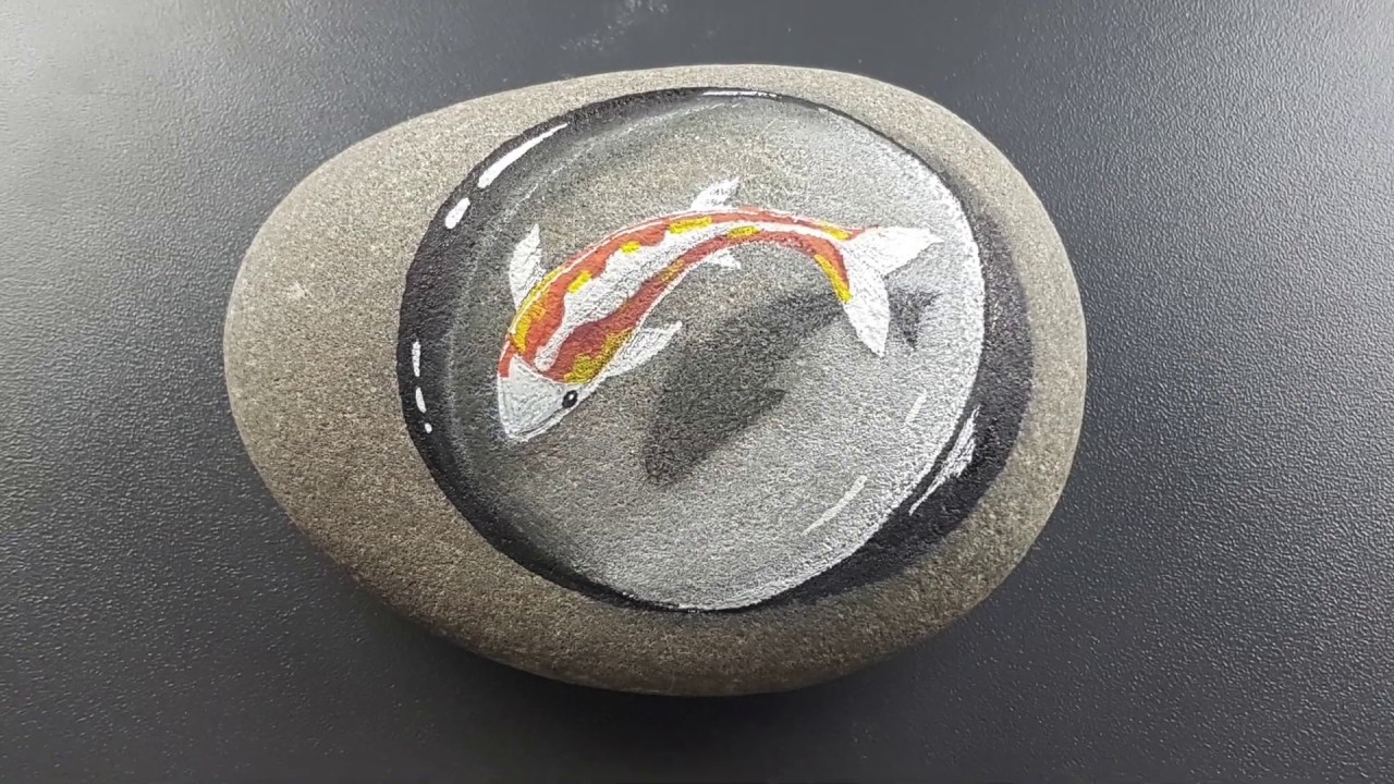 3d Fish Drawing / Stone Art - YouTube