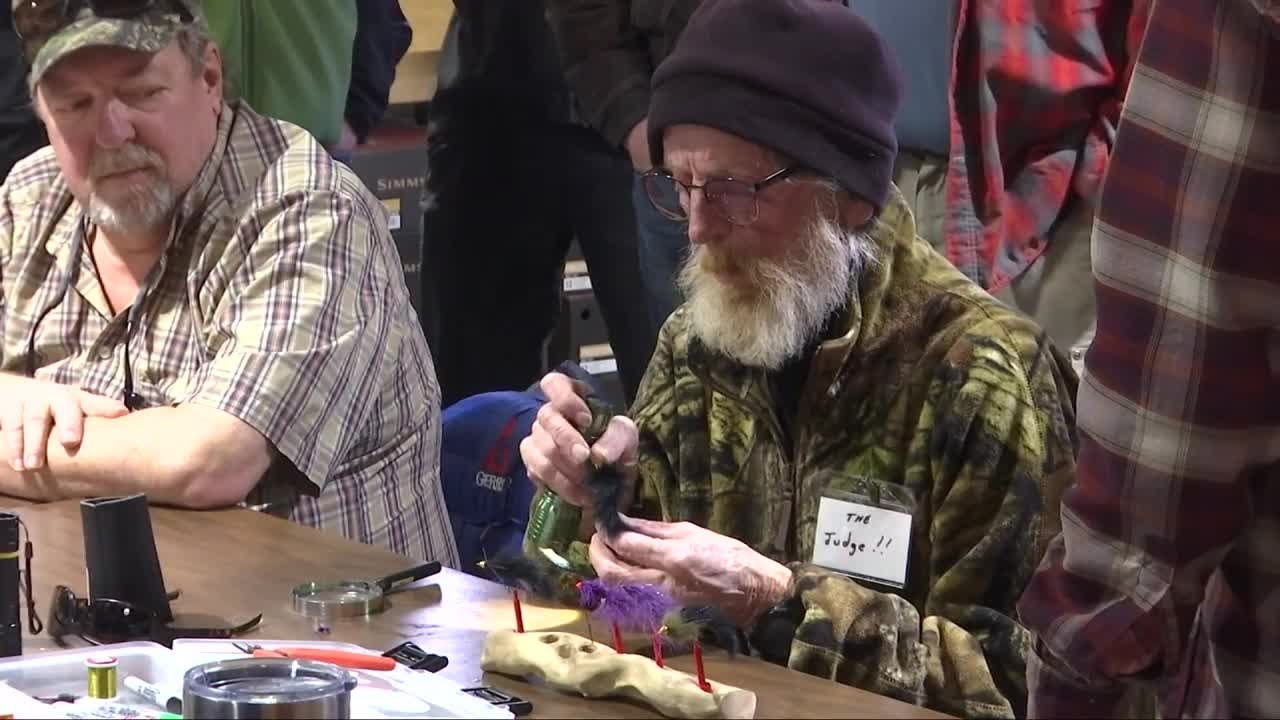Fifth annual fly-tying competition held in Billings - YouTube