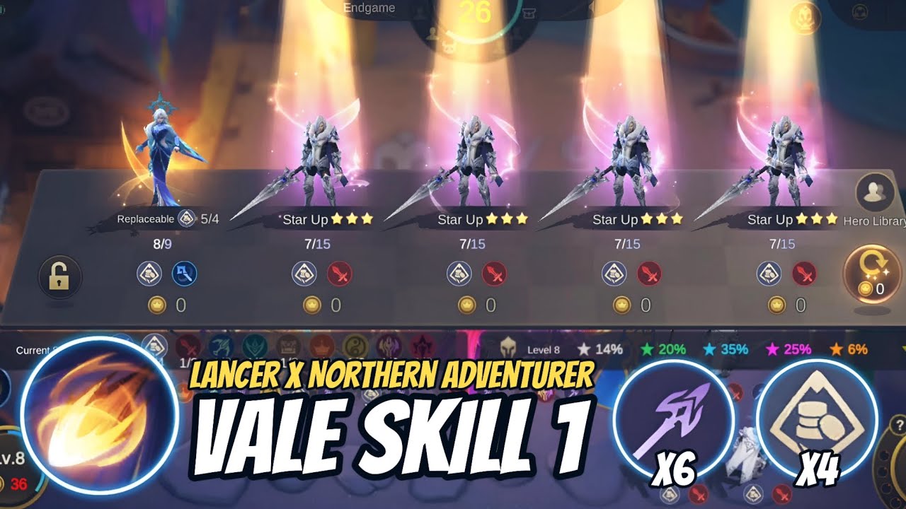 Vale Skill 1 Best Strategy Trick!! Lancer With Northern Adventurer ...