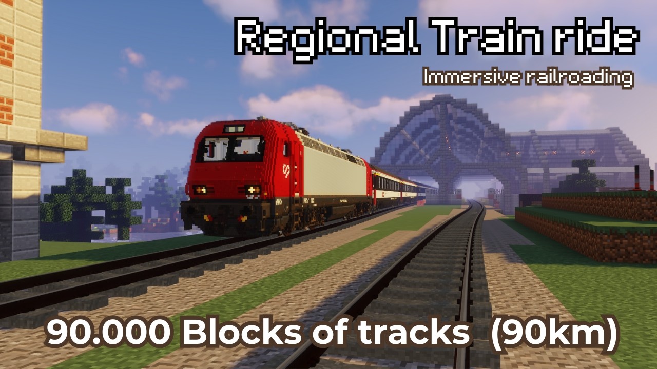 Minecraft IR - Long Train Ride - YouTube