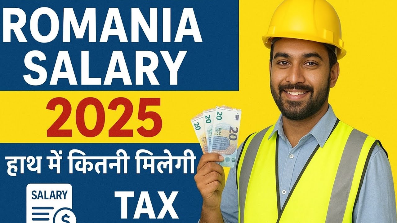 ROMANIA 🇷🇴 BASIC SALARY 2025 || हाथ में Salary कितनी बचेगी? || ROMANIA ...