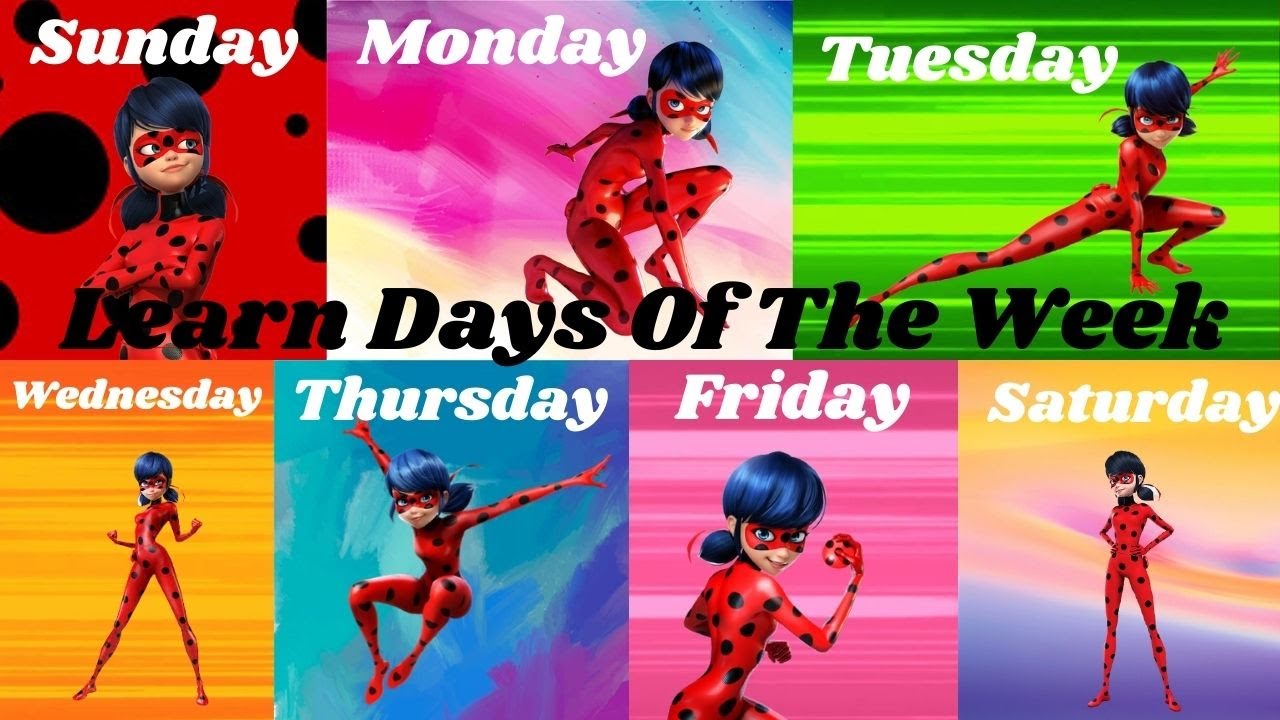 Learn Days of the Week for Children | With Ladybug Dancing | Ladybug ...