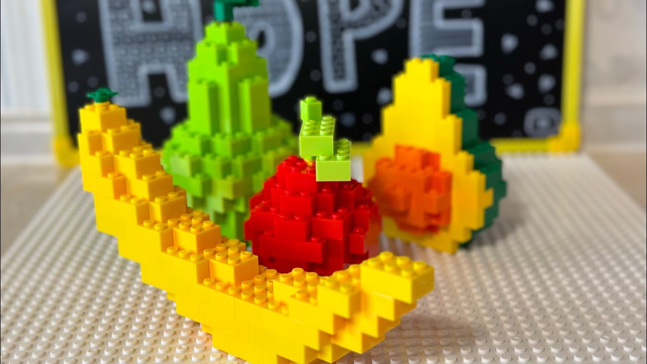 How to build LEGO 3D fruits #lego #nanoblocks #stopmotion - YouTube
