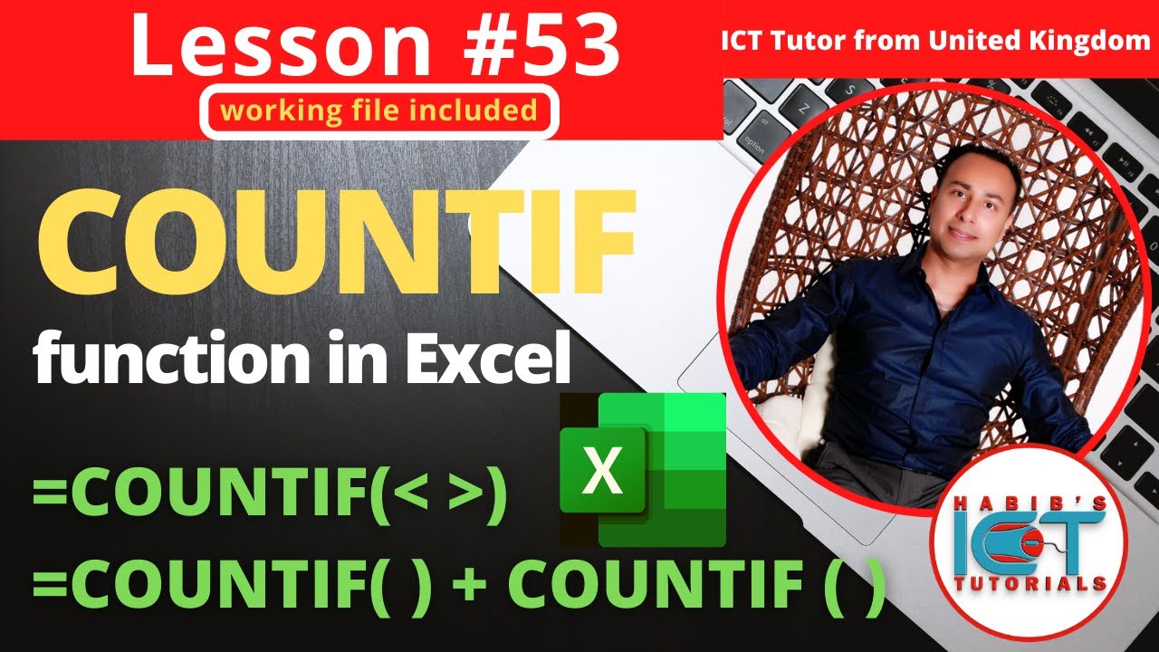 Lesson 53 COUNTIF Function Used To COUNT MULTIPLE Different Items In A Lesson 53 COUNTIF Function Used To COUNT MULTIPLE Different Items In A