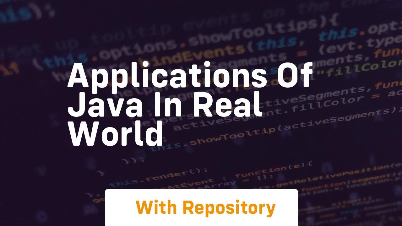 applications of java in real world - YouTube