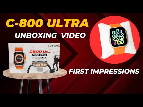 C800 Ultra Smart Watch Unboxing Video Best Budget Smart Watch In ...