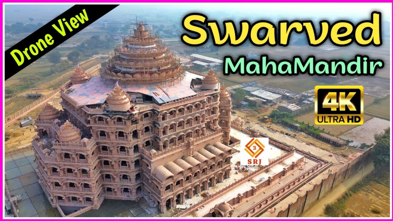 Exclusive Aerial View of World's Biggest Meditation Centre Swarved ...