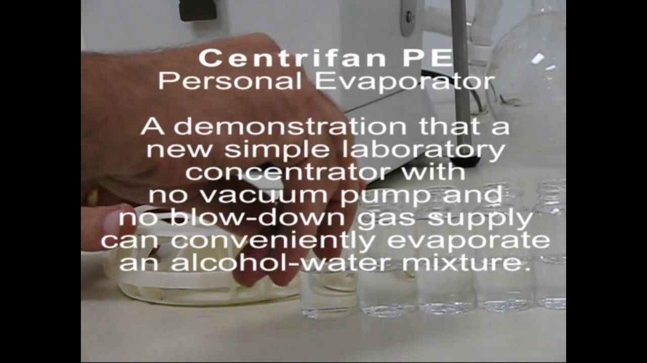 Using the Centrifan PE Personal Evaporator - YouTube