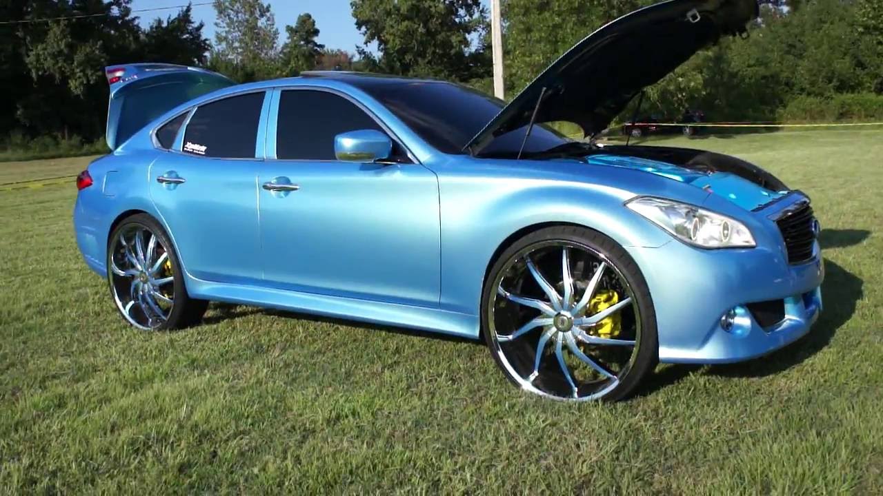 Xplicit Car Club Wrapped Infiniti on 6's at Pinky Slim Waist Car Show ...