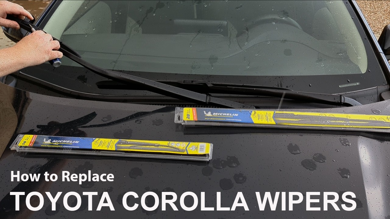 Toyota Corolla (2019-2025) Windshield Wipers Replacement + RainX ...