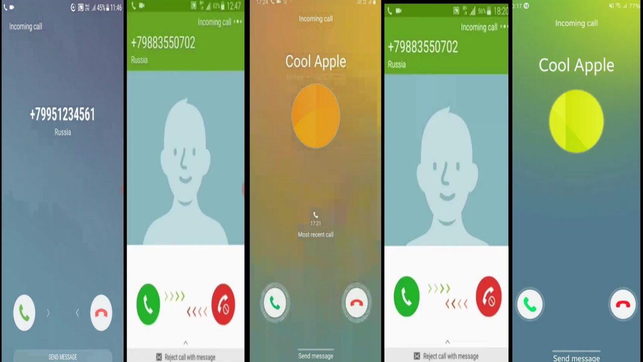 Samsung Galaxy screen recorder mix #28/ Incoming calls - YouTube