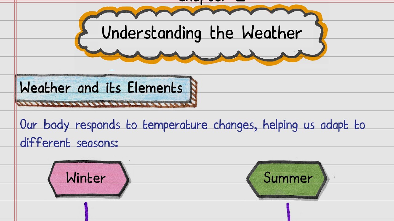 *FREE*📝Notes | Understanding the Weather | Class 7 Social Science ...