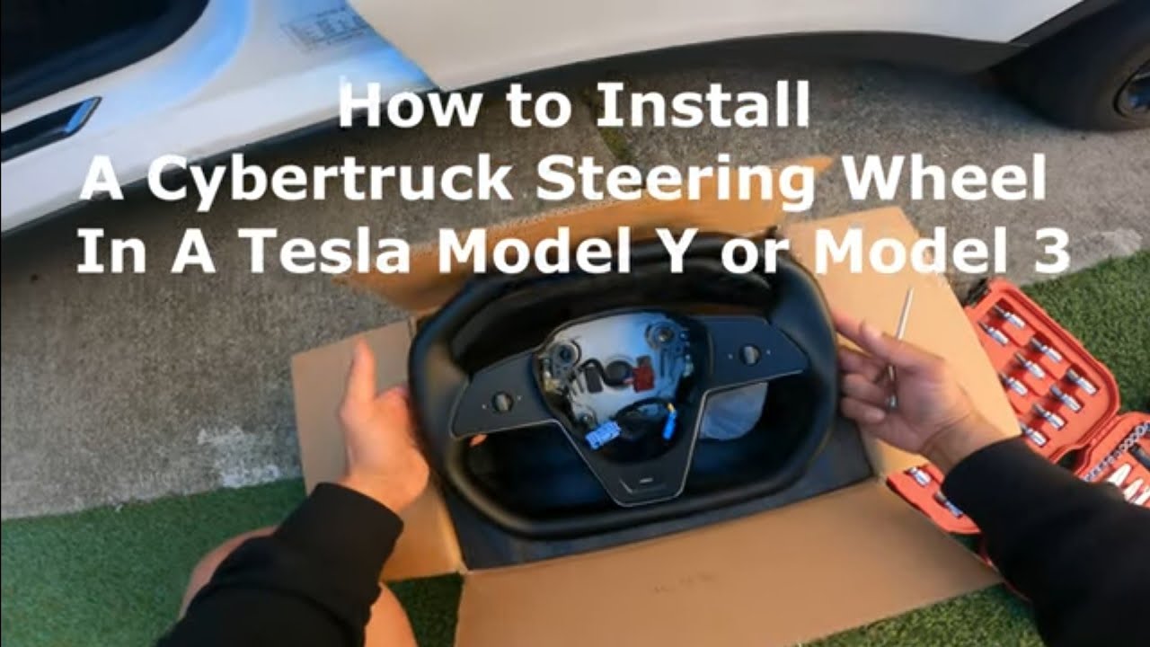 How to Install a Cybertruck steering wheel in a Tesla Model Y or Model ...