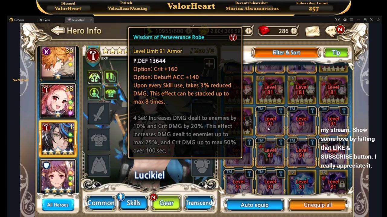 🔴[King's Raid] Lucikiel for beginners (part 1) - YouTube