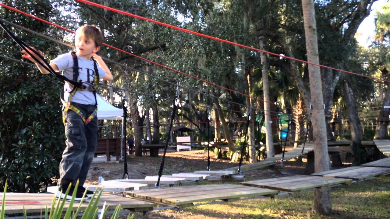 Zipline & Obstacle Course 5 - YouTube