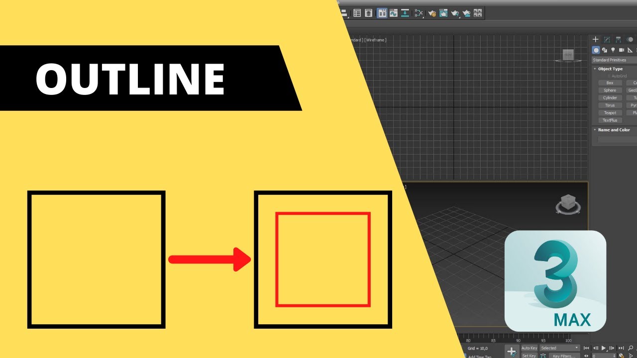 3Ds Max I Outline I UPDATE - YouTube