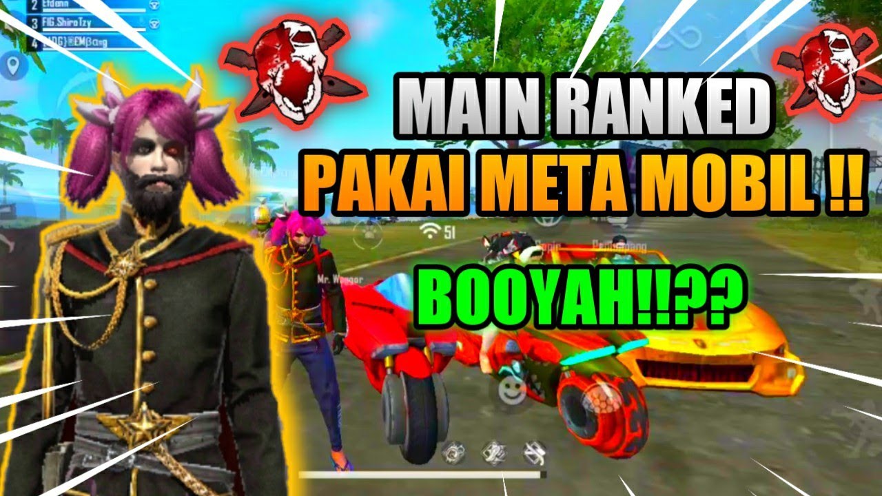 MAIN RANKED PAKAI META MOBIL BOOYAH!!?? - YouTube