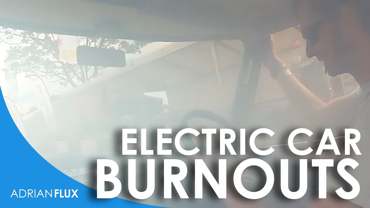 Electric Car EV Burnout Compilation - YouTube