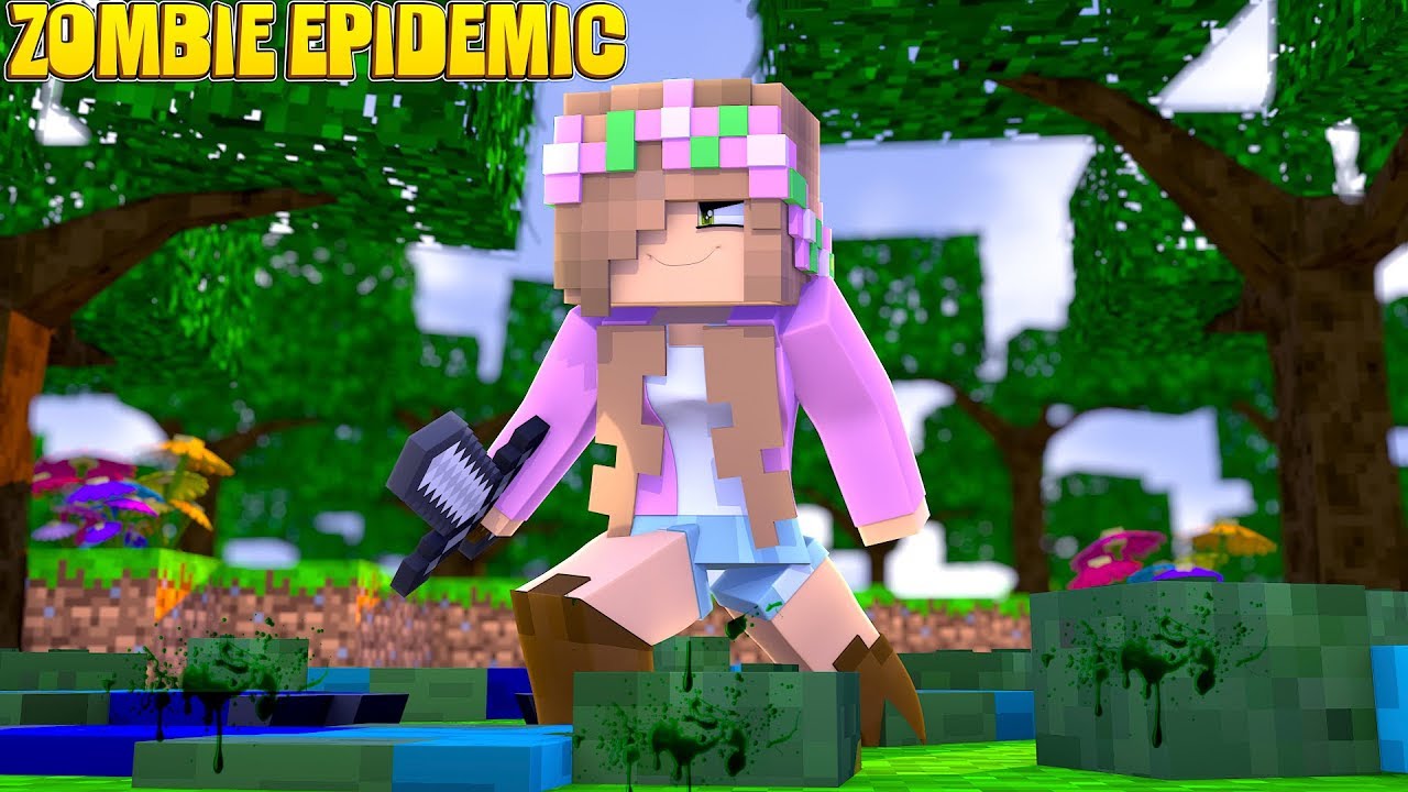ZOMBIE PLAGUE ATTACKS LITTLE KELLY | Minecraft Little Kelly Plays - YouTube